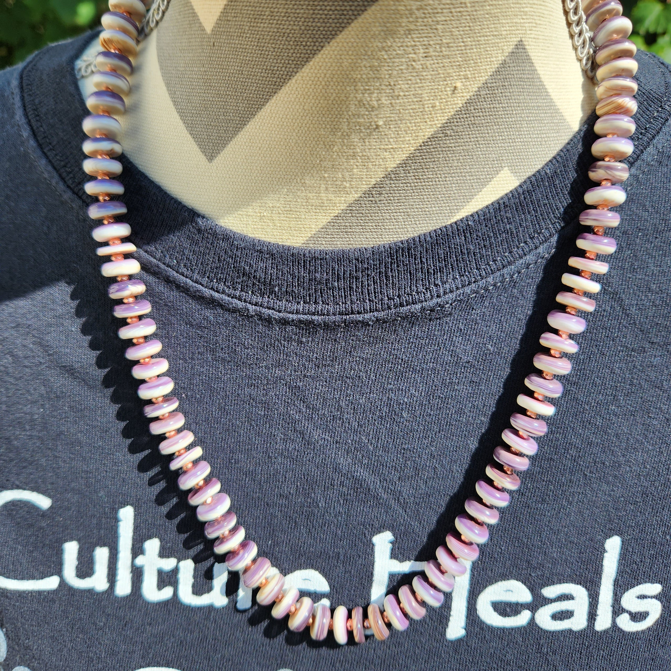 10mm Wampum Necklace by Tabitha Jacobs-Polanco | Creative Natives ...